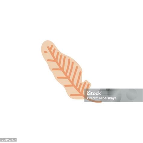 가벼운 깃털 벡터 일러스트 레이 션 만화 푹 신 푹신한 새 깃털 아이콘 Wicca 이교도 신앙 상징 밀교 및 오컬트 항목 가금류에 대한 스톡 벡터 아트 및 기타 이미지