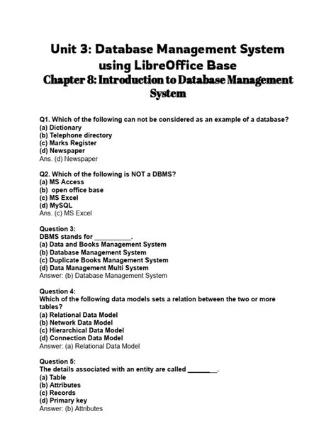 Unit 3 Dbms Libreoffice Basencert Pdf Databases Table Database