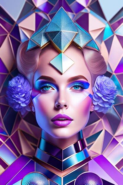 Premium Ai Image Glamorous Double Exposure Portrait Of A Beautiful Woman