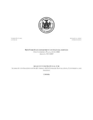 Fillable Online Dfs Ny NEW YORK STATE DEPARTMENT OF FINANCIAL SERVICES