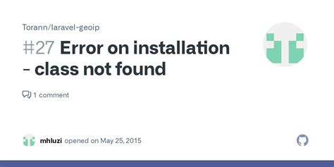 Error On Installation Class Not Found · Issue 27 · Torannlaravel