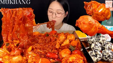 오늘은 엽떡 말고 엽닭🔥당면가득 엽기닭볶음탕 먹방 Spicy Braised Chicken Koreanfood Mukbang Asmr Youtube