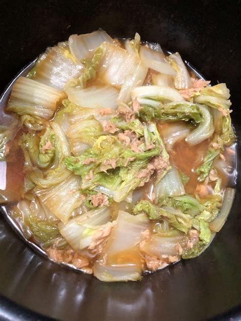 白菜とツナの煮物 By クックixh46i 【クックパッド】 簡単おいしいみんなのレシピが395万品
