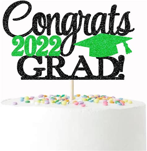 Blue Glitter Congrats Grad Cake Topper Class Of Philippines Ubuy