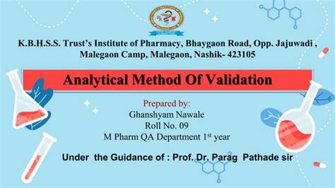 General Principles Of Analytical Method Of Validation Pdf