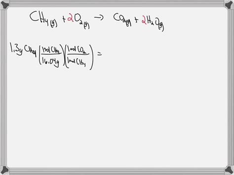 solved gaseous methane ch4 will react with gaseous oxygen o2 to