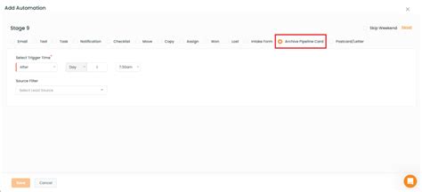 Archive Pipeline Card As An Option In Pipeline Automation Insuredmine