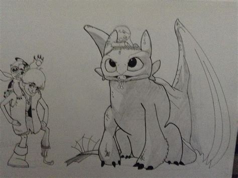 Hiccup And Toothless Meets Lilo And Stitch By Cartoonfreakweirdo On
