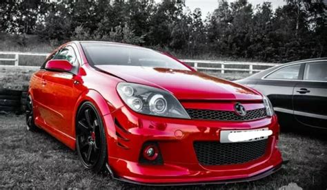 Vauxhall Opel Astra H Vxr Opc Front Bumper Chin Spoiler Splitter Body