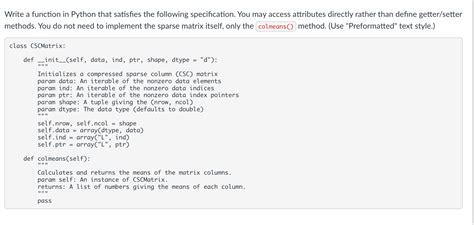 Solved Write A Function In Python That Satisfies The