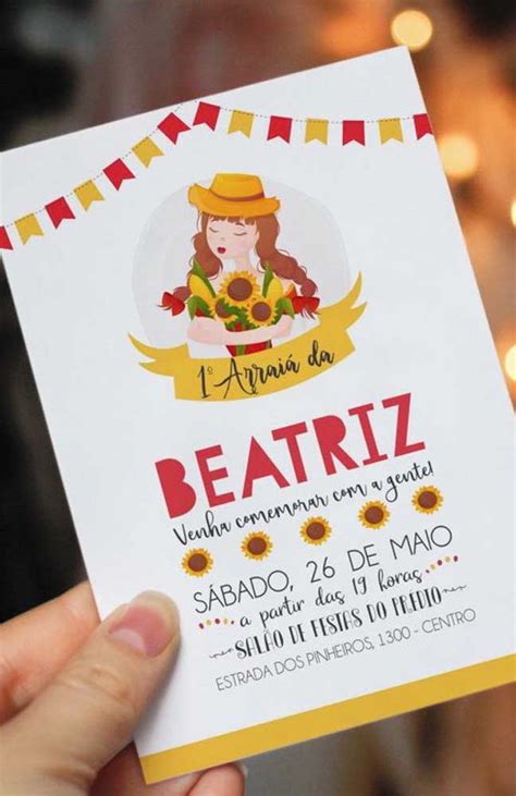 Convite De Festa Junina Como Montar Dicas Essenciais E Fotos