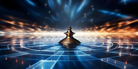 Abstract Business Performance Visualization With Copy Space For