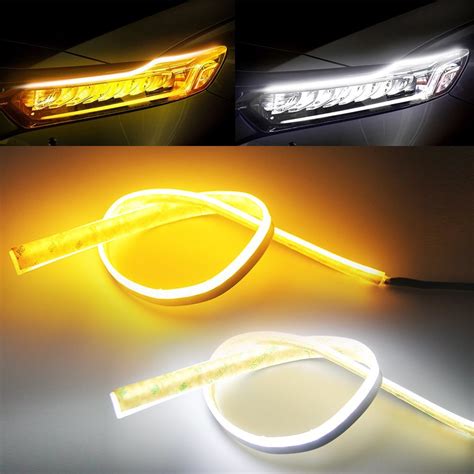 Strip Light For DRL Cm Daytime Running Light Flexible Soft Tube Guide Car LED Strip Light