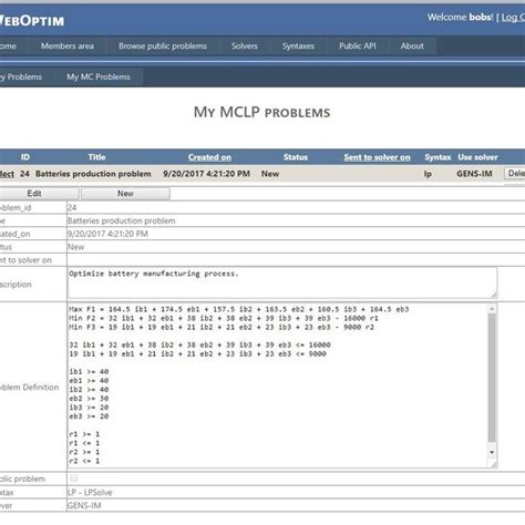 weboptim system problem definition interface download scientific diagram