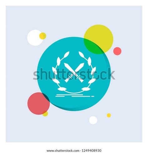 Battle Emblem Game Label Swords White Stock Vector Royalty Free 1249408930 Shutterstock