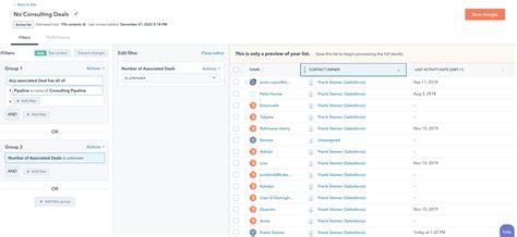 solved hubspot community creating a negative filter hubspot community