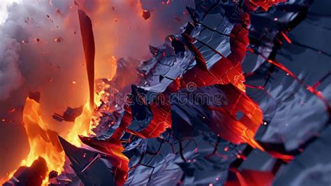 Angular Shapes And Sharp Contrasts Blend Together To Create A Sense Of