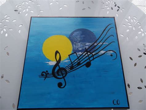 Peinture Le Soleil A Rendez Vous Avec La Lune