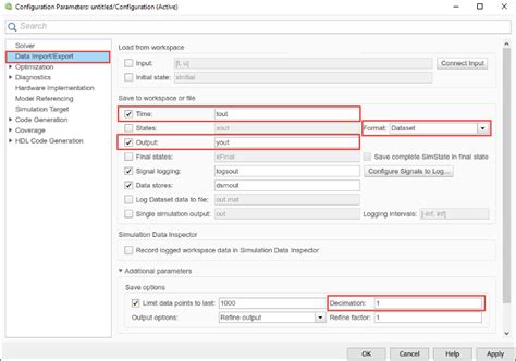 Configure Model To Log Signals On Sd Card Matlab And Simulink