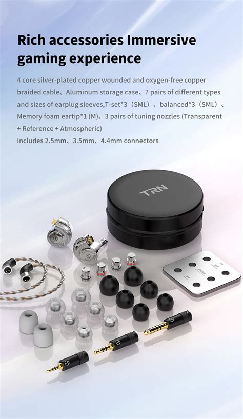 TRN Conch Earphone High Performance DLC Diamond Diaphragm Dynamic In