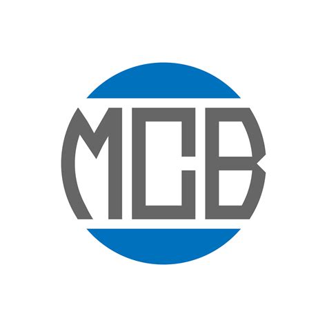 Mcb Letter Logo Design On White Background Mcb Creative Initials
