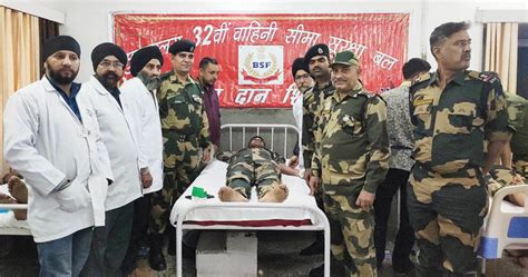 Bsf Organizes Blood Donation Camp At Mandi Daily Excelsior
