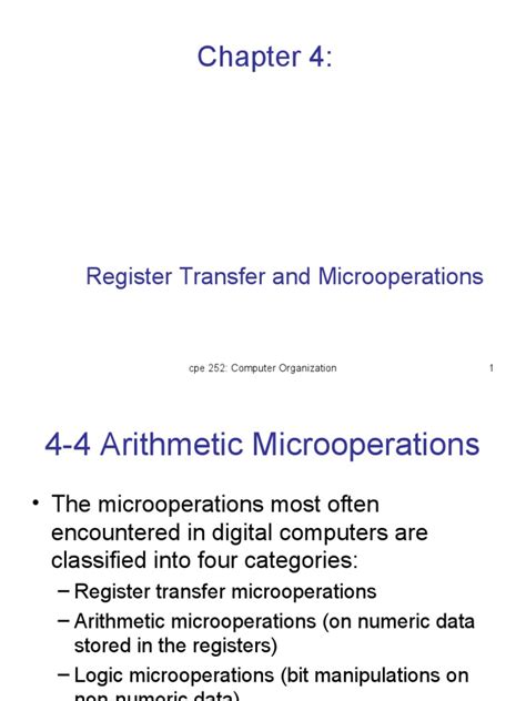 chapter4 lect 41 44 micro operations pdf logic gate bit