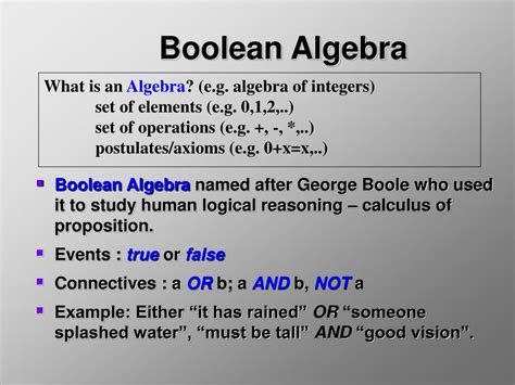 ppt ct455 computer organization boolean algebra powerpoint