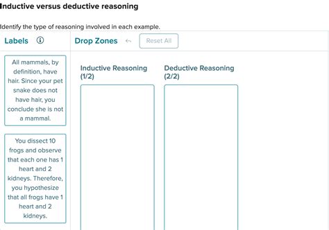 Solved Inductive Versus Deductive Reasoning Identify The
