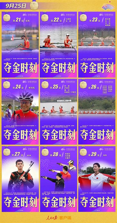 第二个比赛日，第一个九宫格集齐了！金牌收获陈雷