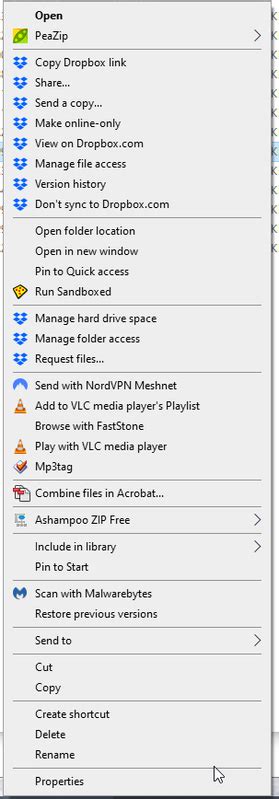 Remove Dropbox Options From The Context Menu The Dropbox Community