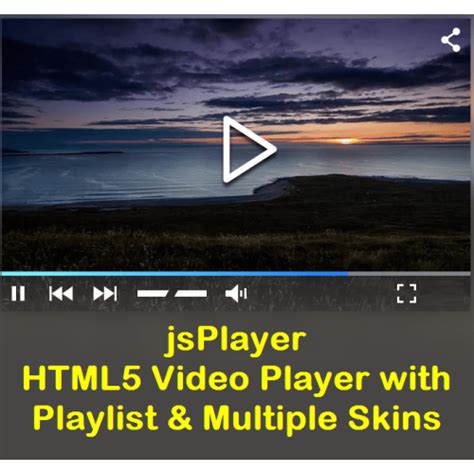 Jsplayer Html5 Video Player With Playlist And Multiple Skins