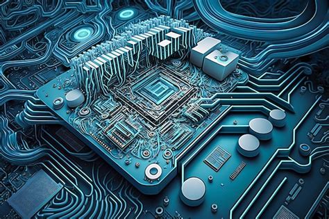 Premium Ai Image Abstract Futuristic Cloud Computing Technology Concept Background