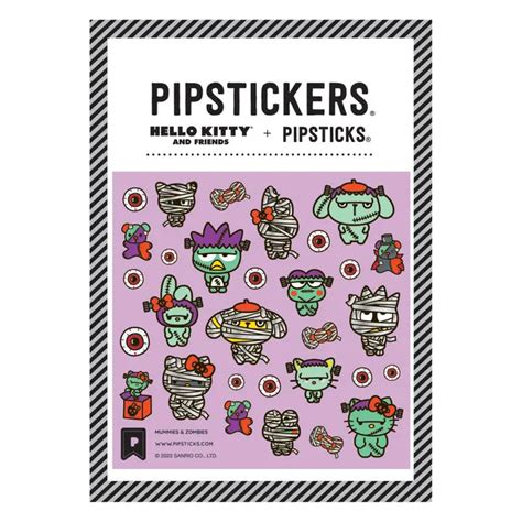 Pipsticks Hello Kitty Mummies And Zombies Halloween Stickers Owl