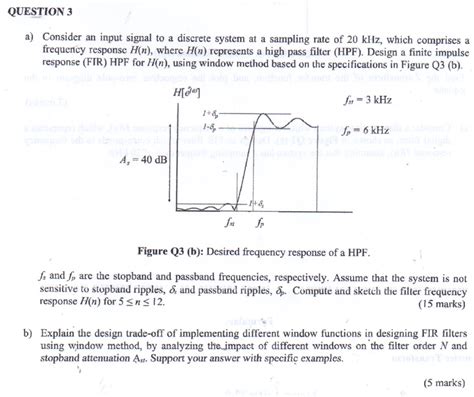Solved A Consider An Input Signal To A Discrete System At A Chegg