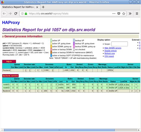 Debian 10 Buster HAProxy 統計情報を参照する Web Server World