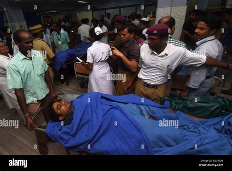 Chennai India 1st May 2014 An Injured Passenger Of A Train Blast Is