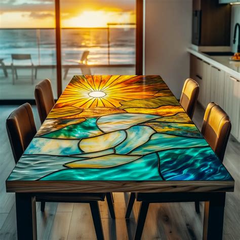 Gather Round In Radiance Elevate Your Dining Space With Stained Glass