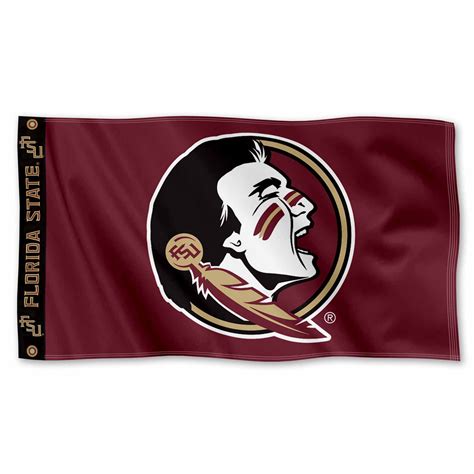 Florida State Fsu Noles Printed Header 3x5 Flag State Street Products