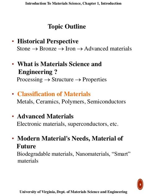Classification Of Materials