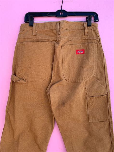Dickies Khaki Canvas Utility Workwear Carpenter Pants Boardwalk Vintage