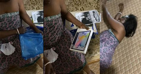She Has Always Wanted A Tab Nigerian Man Gifts His Mum A Tab As A Birthday Present VIDEO