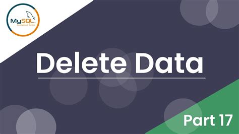 Learn Mysql Delete Data From Database Mysql Somali Tutorials Part