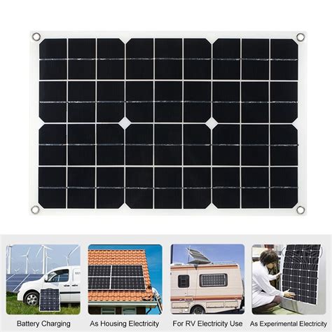 20 W Flexibele Zonnepaneel Batterij Dual Output So Grandado