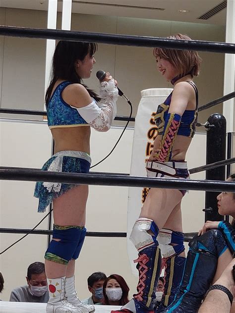 マニア👌 Kairiandアクトレスリングandアクトリングandカラーズ推し On Twitter メインの朝陽、彩乃組vs松井、奈保組はダブル