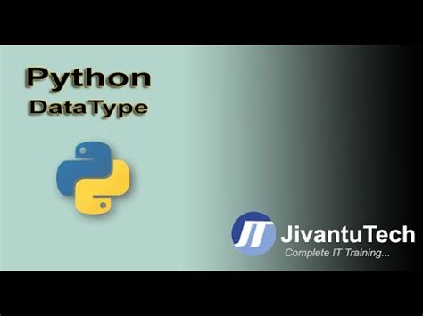 Data Type In Python Standard Datatype In Python Python Datatype YouTube