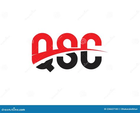 Qsc Letter Initial Logo Design Vector Illustration Stock Vector