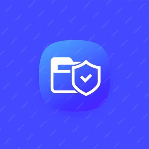 Premium Vector Secure Folder Icon For Apps