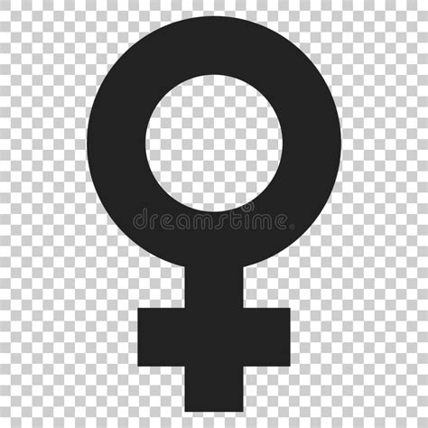 Female Sex Symbol Vector Icon In Flat Style Women Gender Illustration