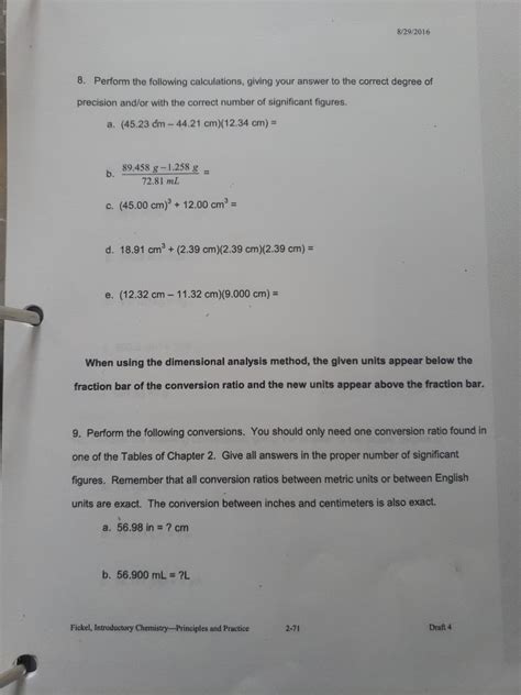 Solved Perform The Following Calculations Chegg